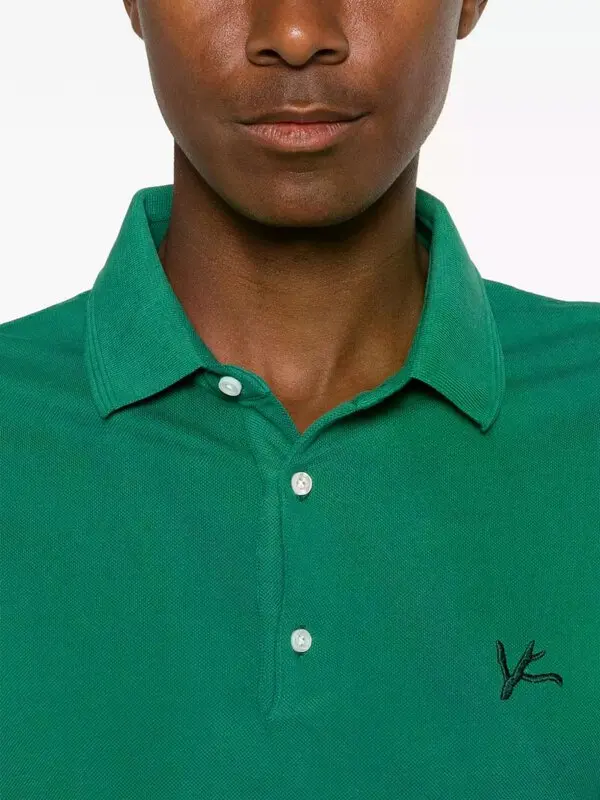 Isaia Logo-embroidered Polo Shirt