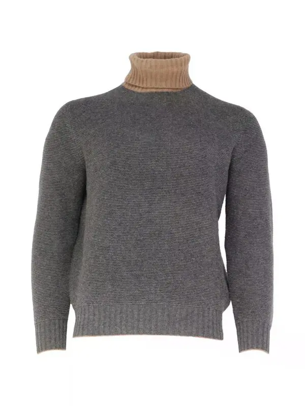Brunello Cucinelli Knitted Roll-neck Sweater - Grey