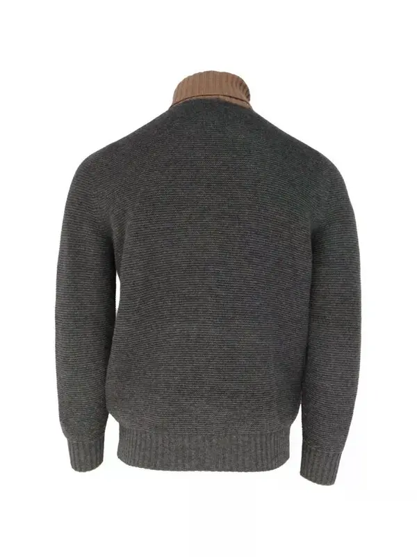 Brunello Cucinelli Knitted Roll-neck Sweater - Grey