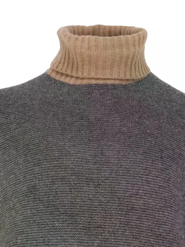Brunello Cucinelli Knitted Roll-neck Sweater - Grey