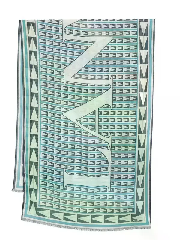 LANVIN Geometric-print Scarf
