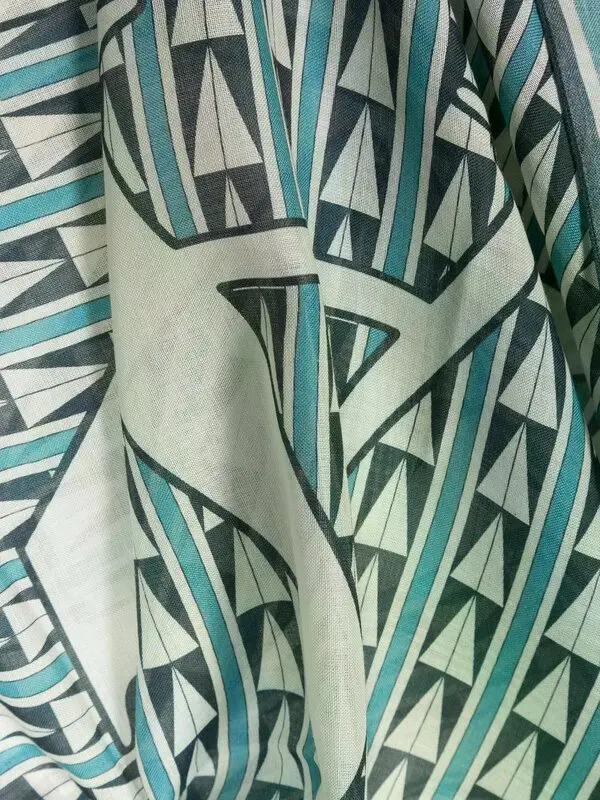 LANVIN Geometric-print Scarf