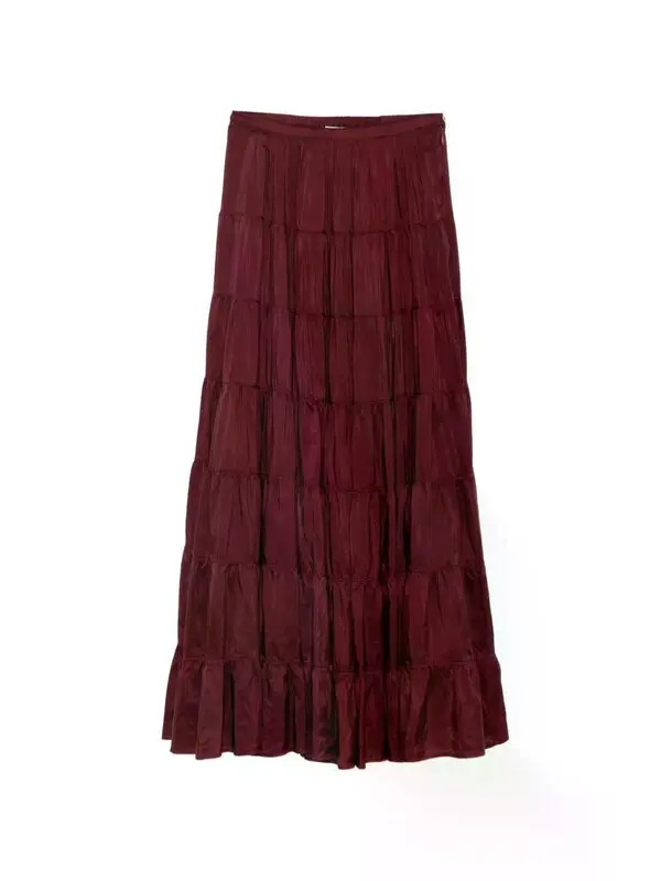 FORTE_FORTE Maxi Tie Skirt - Red