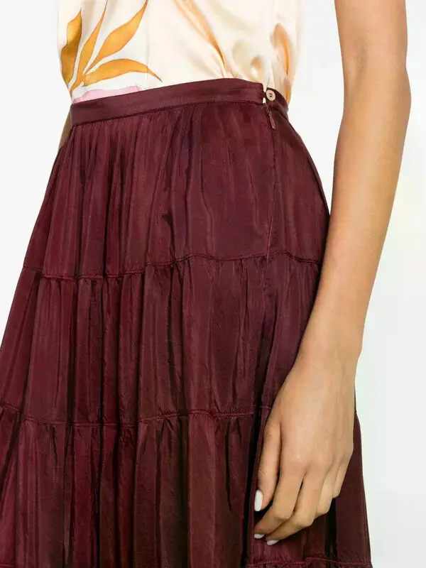FORTE_FORTE Maxi Tie Skirt - Red