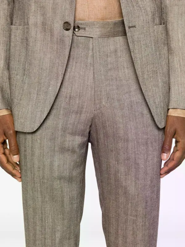 Tagliatore Long-sleeves Suit - Brown