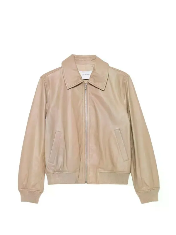 YVES SALOMON Zip-up Leather Jacket