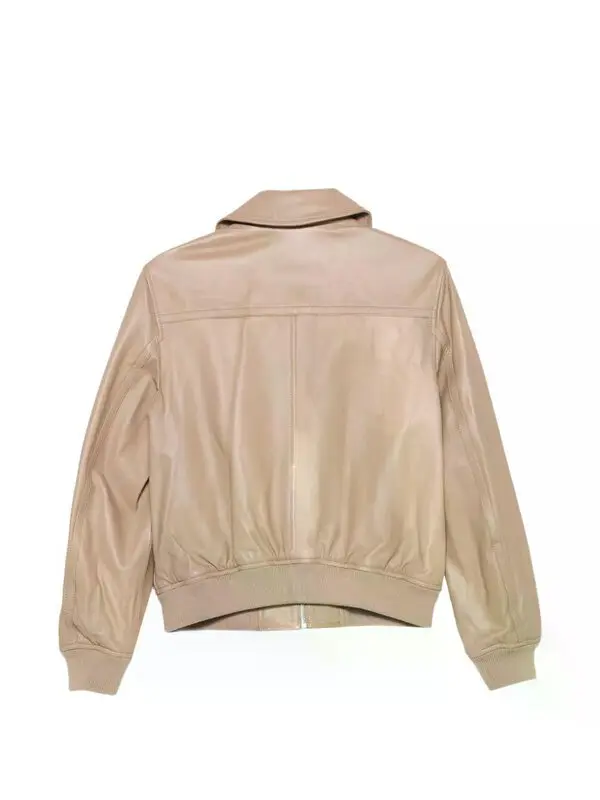 YVES SALOMON Zip-up Leather Jacket
