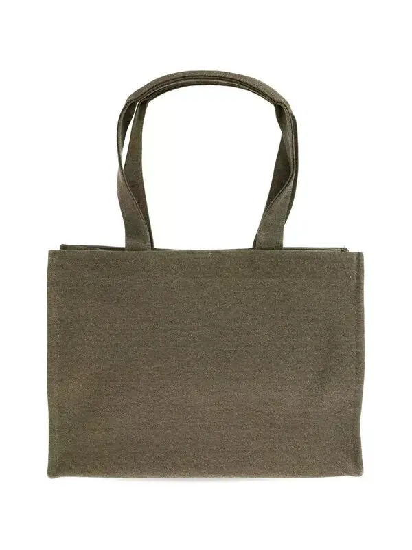 ANINE BING Embossed Logo Tote Bag - Green