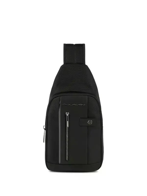 PIQUADRO Sling Bag With Logo Plaque - Black