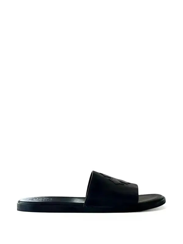 Chrome Hearts Logo-patch Leather Sandals