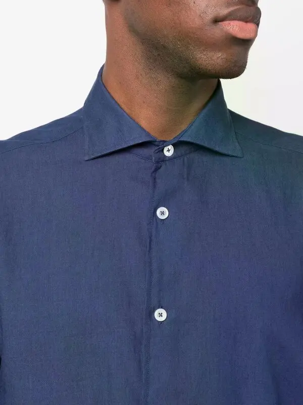 Fedeli Poplin Long-sleeve Shirt