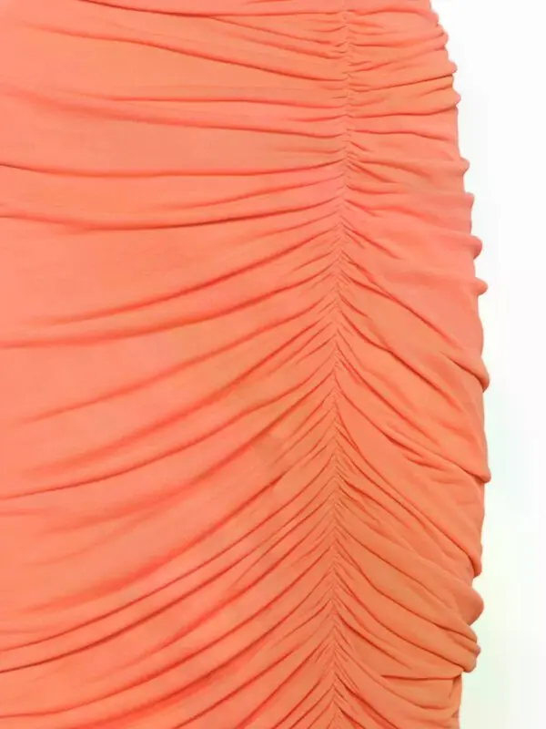 GENNY Ruched Ruffled Dress