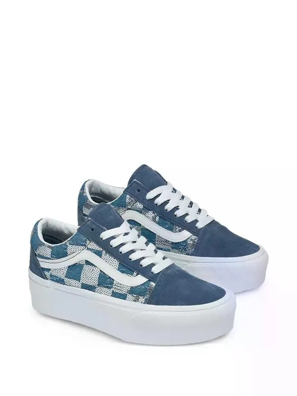 VANS Old Skool Platform Sneakers - Blue