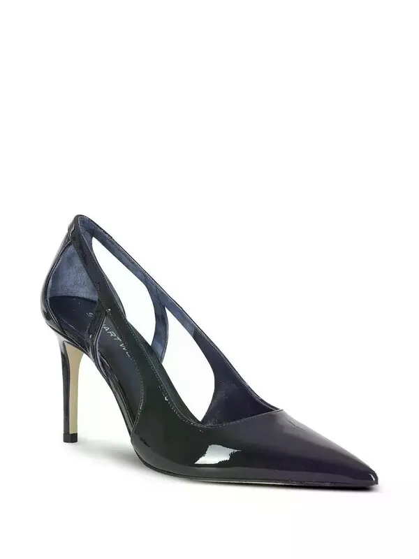 STUART WEITZMAN Power Patent-finish Cut-out Pumps