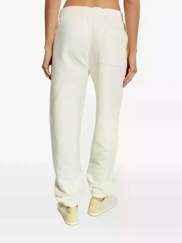 JIL SANDER Drawstring Detail Cotton Track Pants - Neutrals