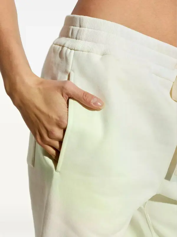 JIL SANDER Drawstring Detail Cotton Track Pants - Neutrals