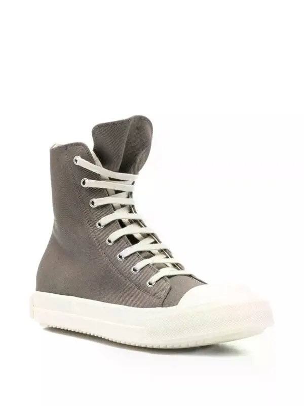 Rick Owens Geobasket High Top Sneakers - Grey
