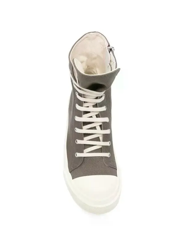 Rick Owens Geobasket High Top Sneakers - Grey