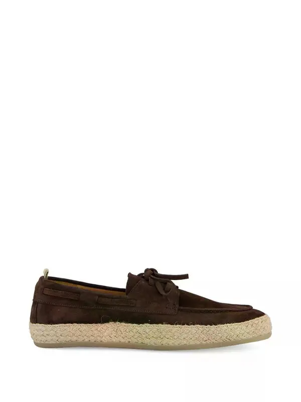 Officine Creative Bowline 005 Suede Espadrilles - Brown