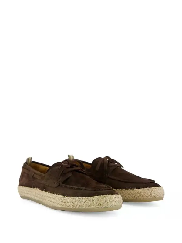 Officine Creative Bowline 005 Suede Espadrilles - Brown