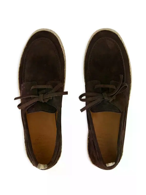 Officine Creative Bowline 005 Suede Espadrilles - Brown