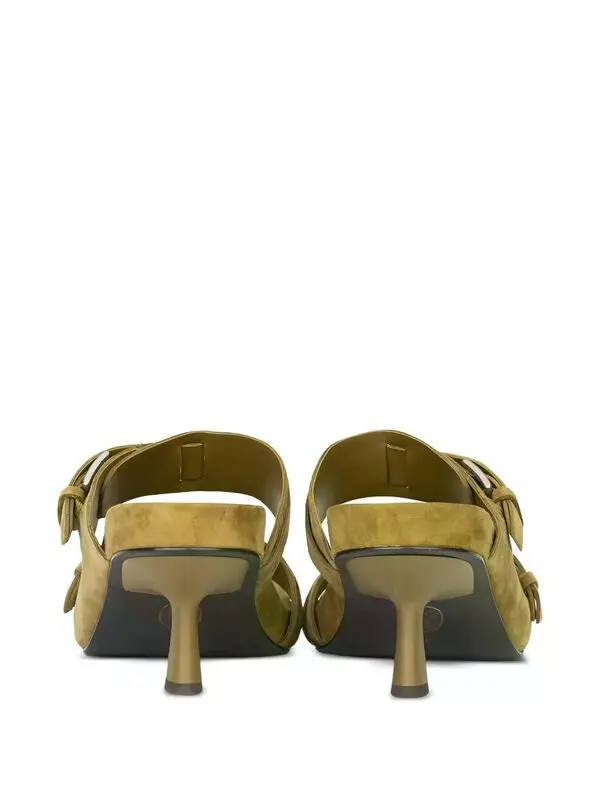 Ash Jakarta Leather Sandals - Green