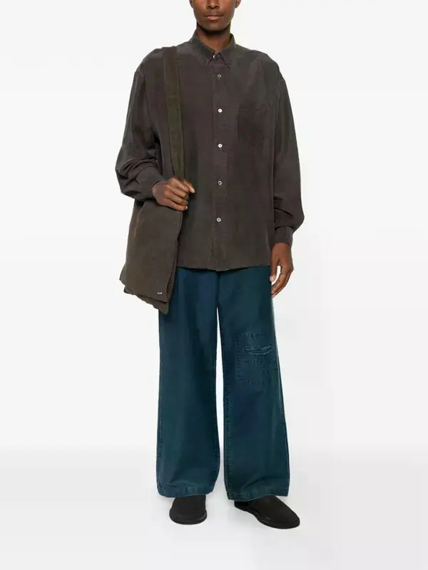 SEWMOD Patch-detail Garment-dyed Jeans