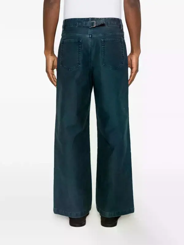 SEWMOD Patch-detail Garment-dyed Jeans
