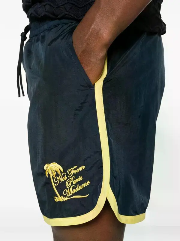 Drole De Monsieur Embroidered Shorts