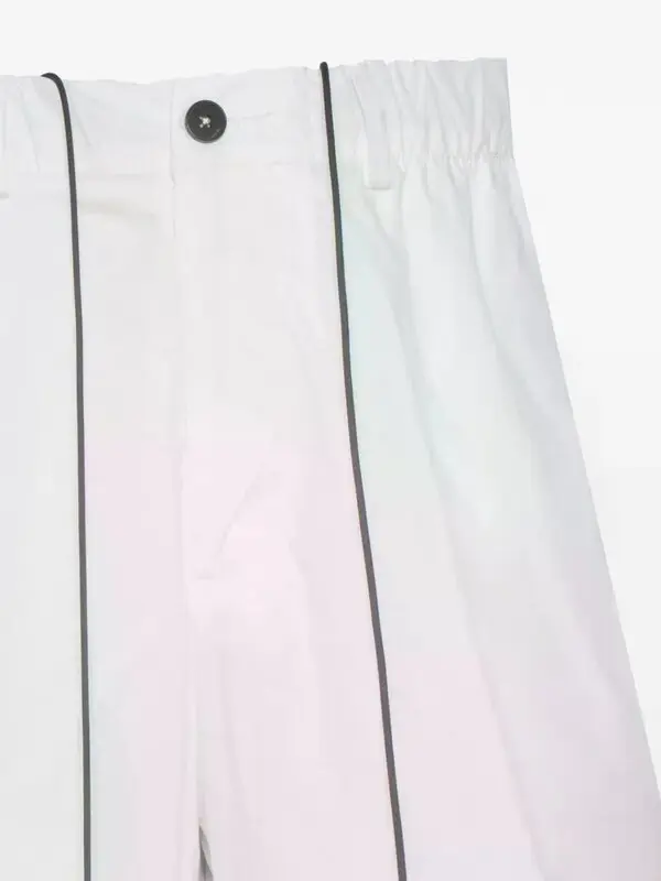 LOW BRAND Drawstring-waist Flap-pocket Shorts