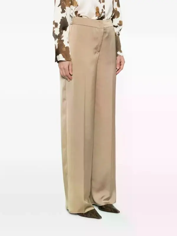 PENNYBLACK Satin Finish Wide-leg Trousers