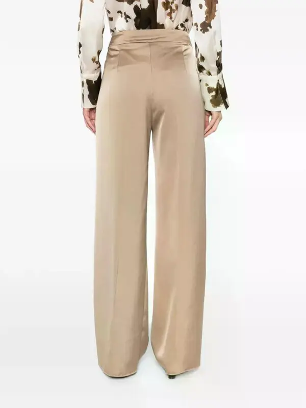 PENNYBLACK Satin Finish Wide-leg Trousers