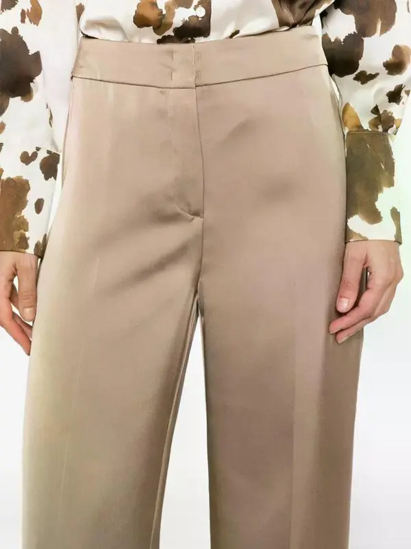 PENNYBLACK Satin Finish Wide-leg Trousers