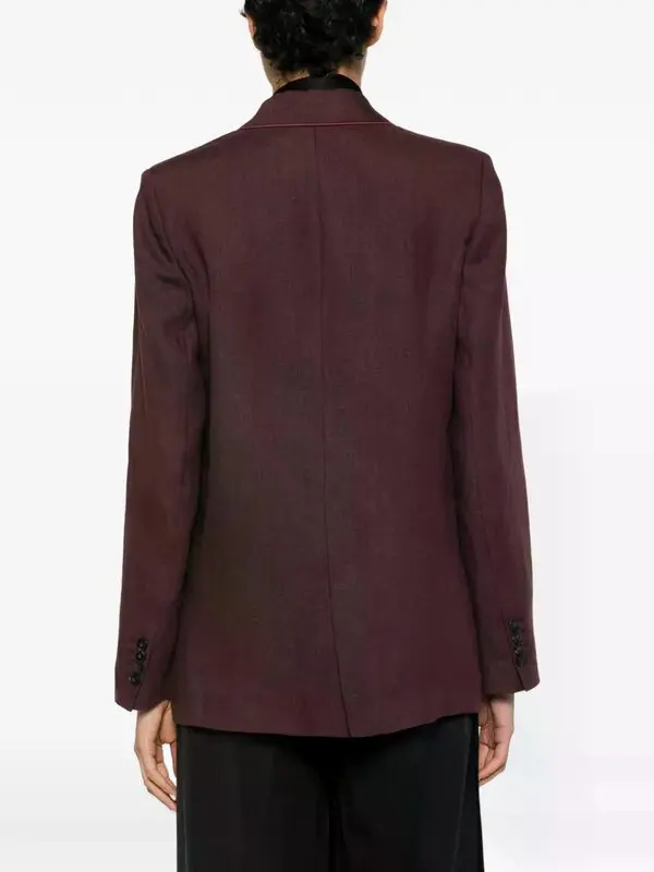 FORTE_FORTE Scalloped-edge Peak-lapel Blazer