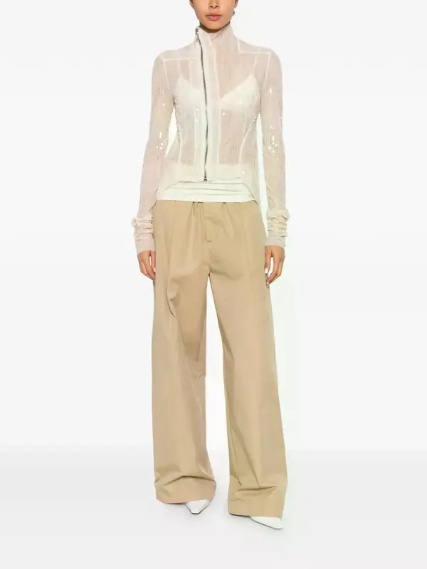 Rick Owens Sequin-embellished Sheer Jacket
