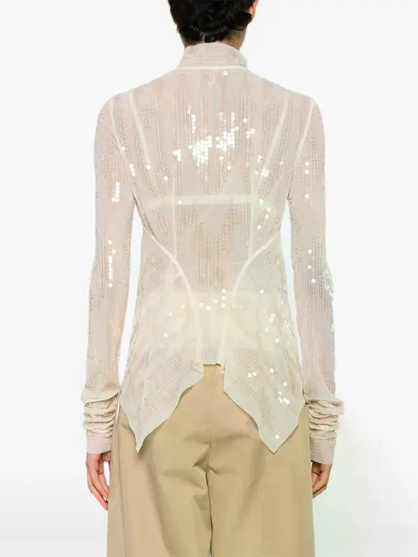 Rick Owens Sequin-embellished Sheer Jacket
