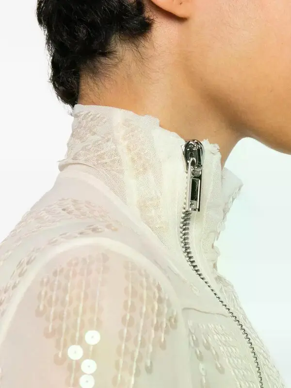 Rick Owens Sequin-embellished Sheer Jacket