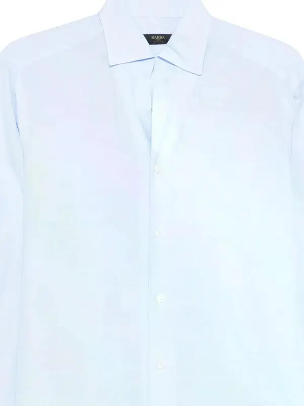 BARBA NAPOLI Slub-texture Shirt