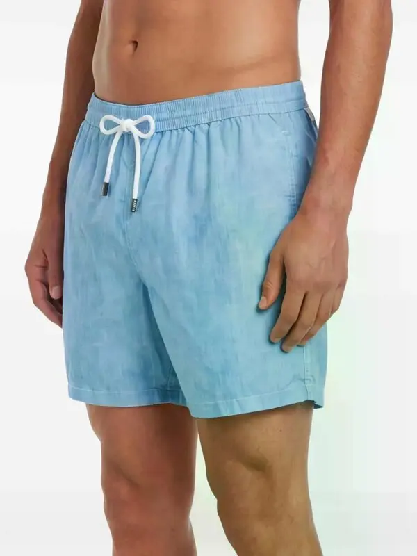 BARBA NAPOLI Floral-print Drawstring Swim Shorts