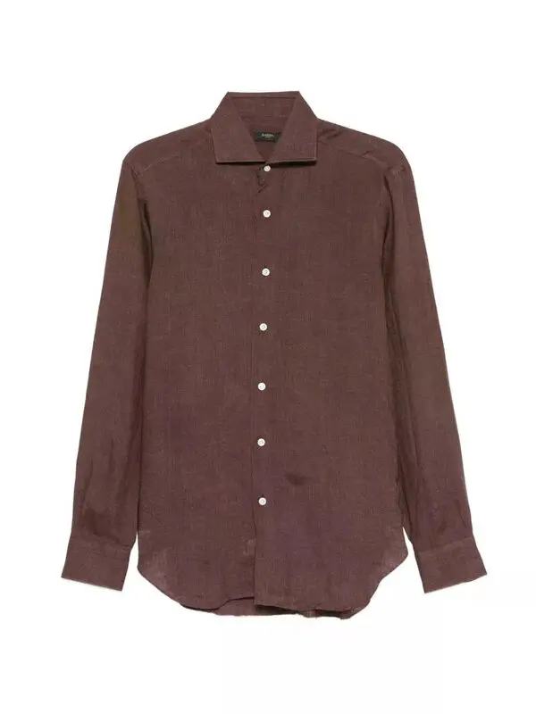 BARBA NAPOLI Slub-texture Shirt