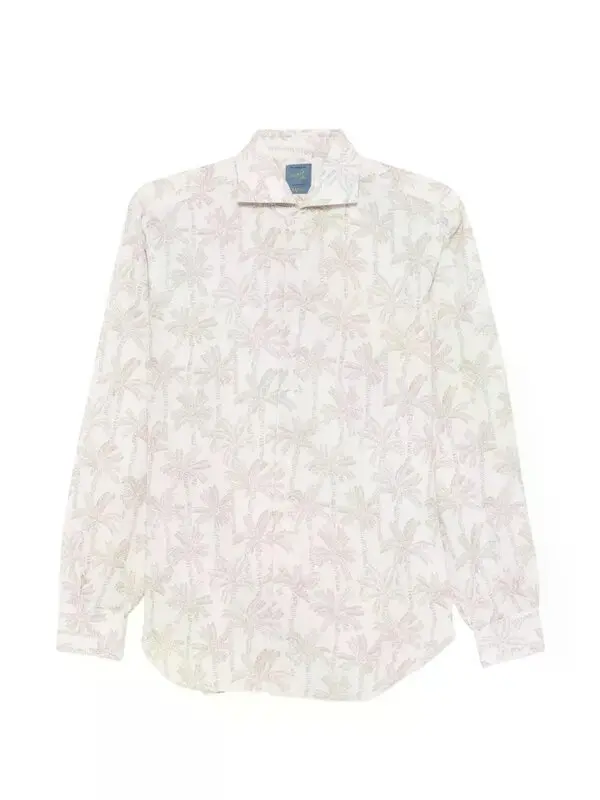 BARBA NAPOLI Palm Tree-print Shirt