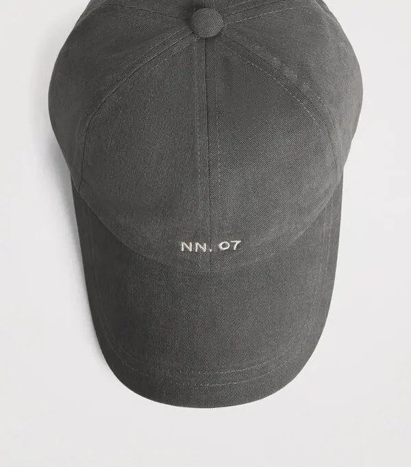 NN.07 Cotton Baseball Cap With Logo - Green