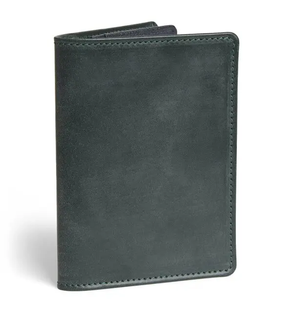 SWAINE Leather Business Card Case - Green