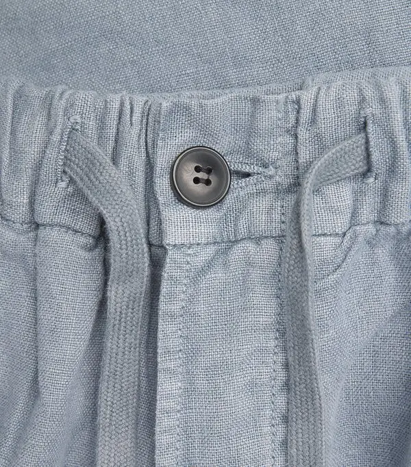Citizens Of Humanity Linen Drawstring Shorts - Blue