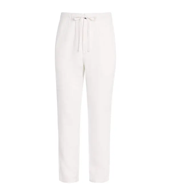 Citizens Of Humanity Linen Straight Trousers With Drawstring