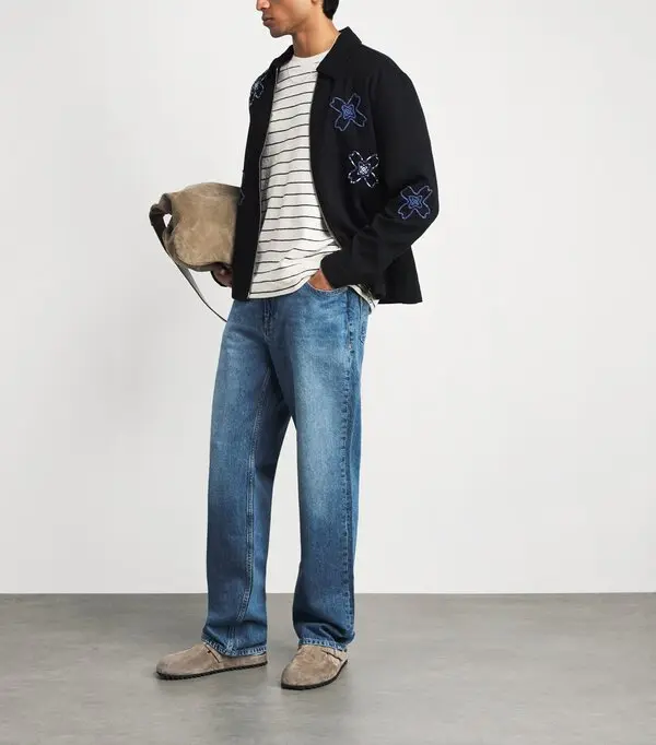 Paige Doheny Relaxed Straight Jeans - Blue