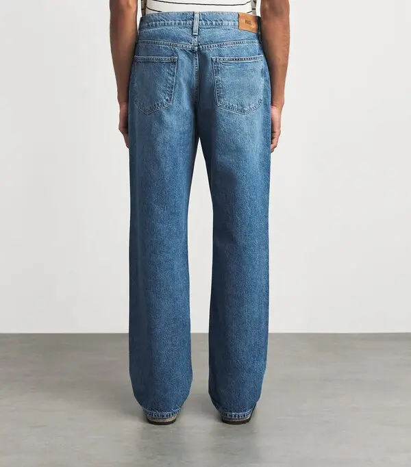 Paige Doheny Relaxed Straight Jeans - Blue