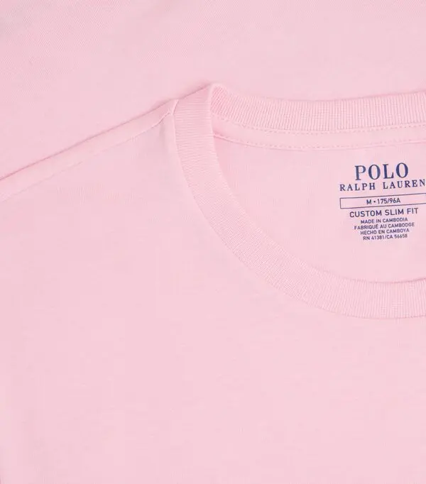 Polo Ralph Lauren Cotton Custom Slim-fit T-shirt - Pink