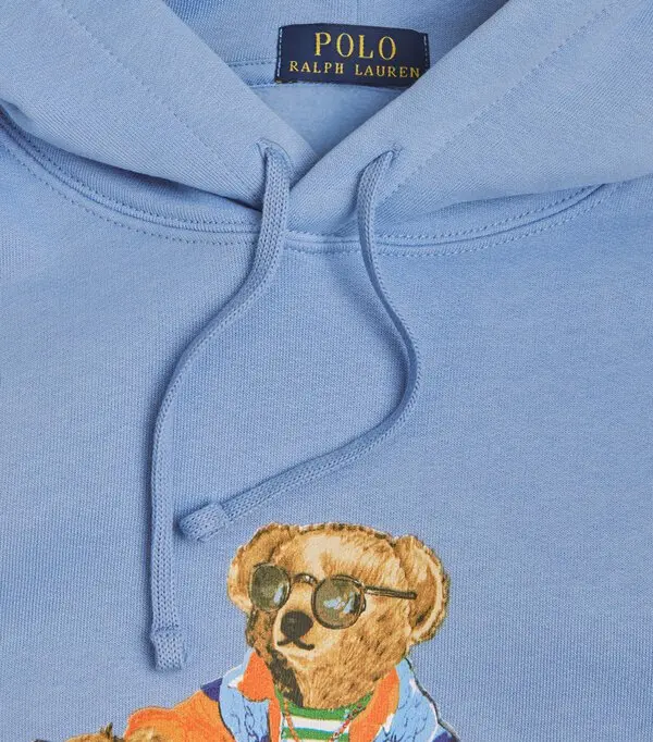 Polo Ralph Lauren Cotton-blend Polo Bear Hoodie - Blue