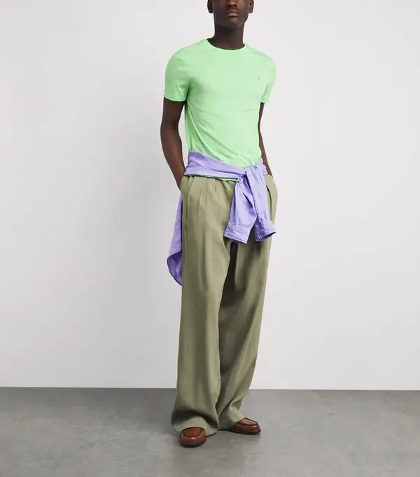 Polo Ralph Lauren Cotton Custom Slim-fit T-shirt - Green